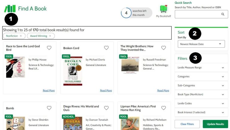 Find a Book User Guide - LEXILE & QUANTILE HUB